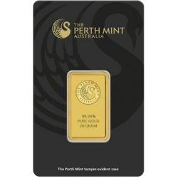 20 g Perth Mint Gold Bar 999.9 | Certificate | GoldInvest24